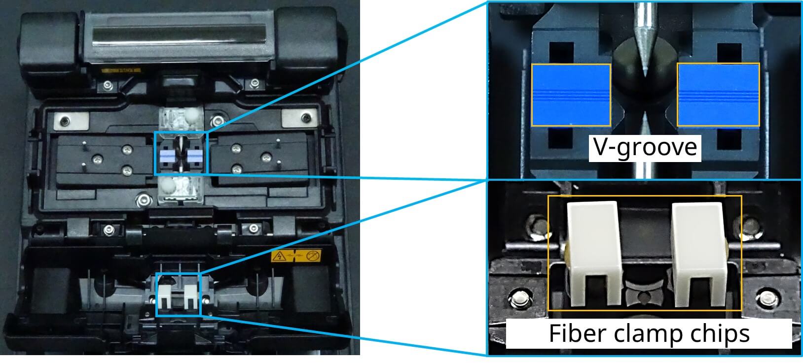 How to clean v-groove and fiber clamp chips of 41R | Fujikura
